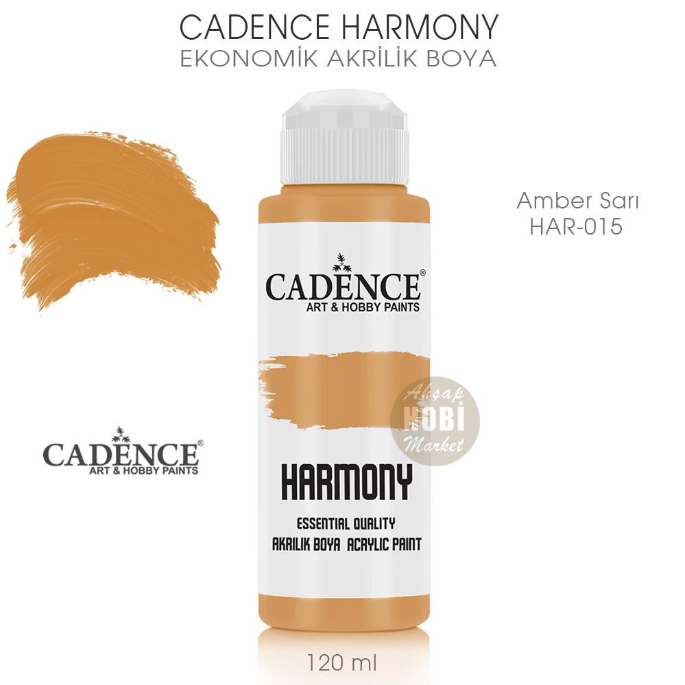 Cadence Harmony Akrilik Boya HAR-015 Amber 120 ml - Ahşap Hobi Market