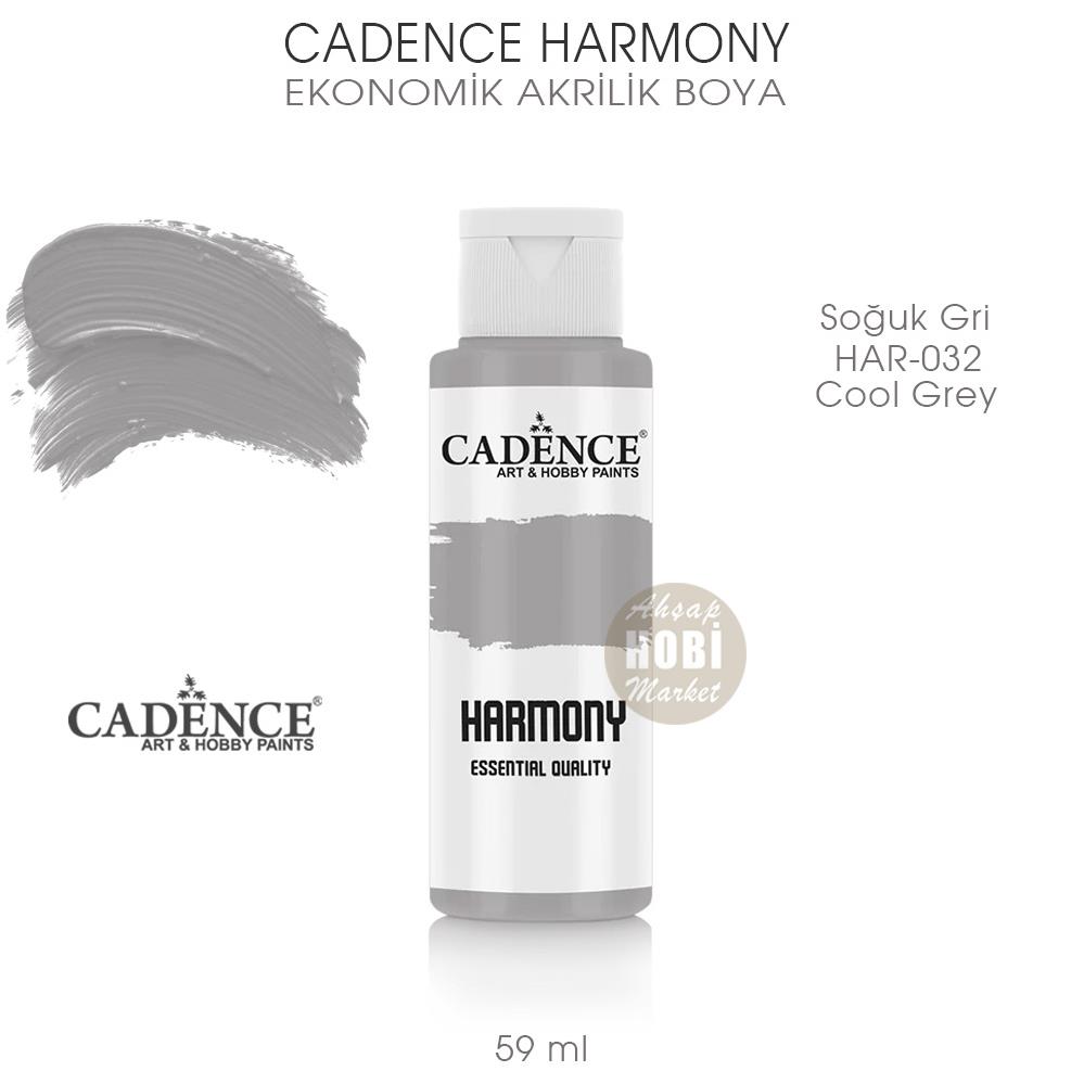 Cadence Harmony Akrilik Boya HAR-032 Soğuk Gri 59 ml - Ahşap Hobi Market
