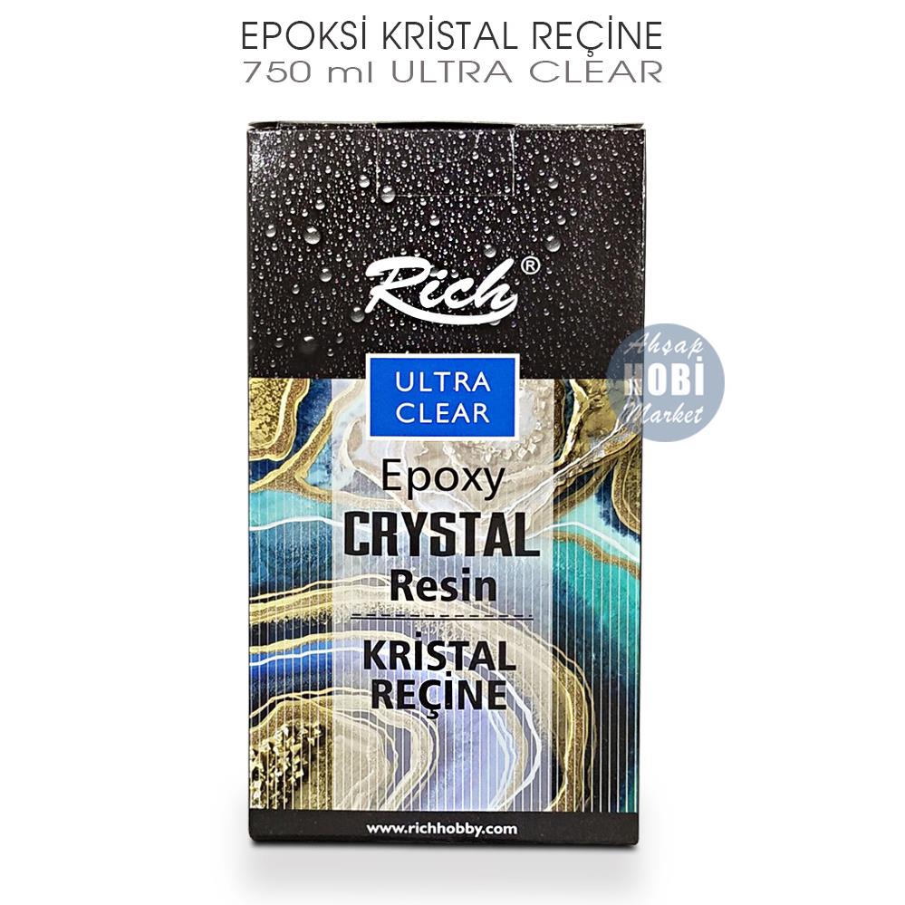 Epoksi Kristal Reçine Rich (750 ml) Ultra Clear - Ahşap Hobi Market