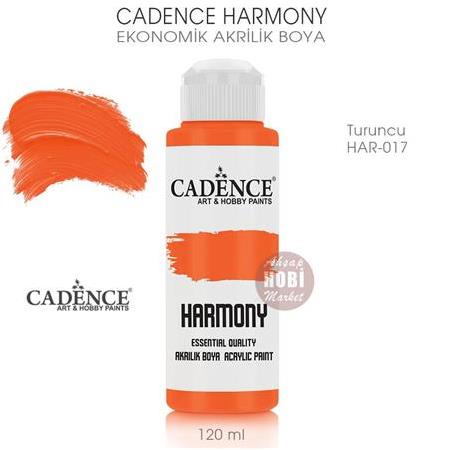Cadence Harmony Akrilik Boya HAR-017 Turuncu 120 ml - Ahşap Hobi Market