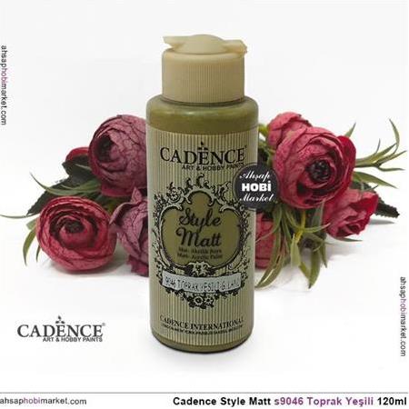 Cadence Style Matt s9046 Toprak Yeşili Akrilik Boya 120ml - Ahşap Hobi Market